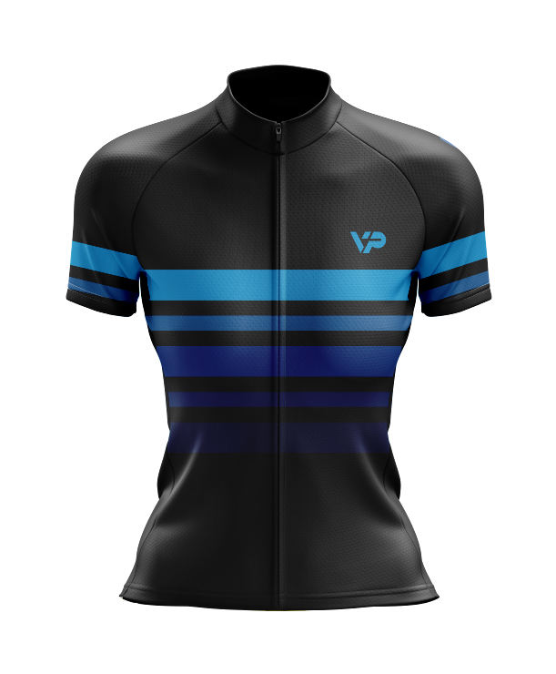 Women's Blue Lines Cycling Jersey – Victory Peak Cycling