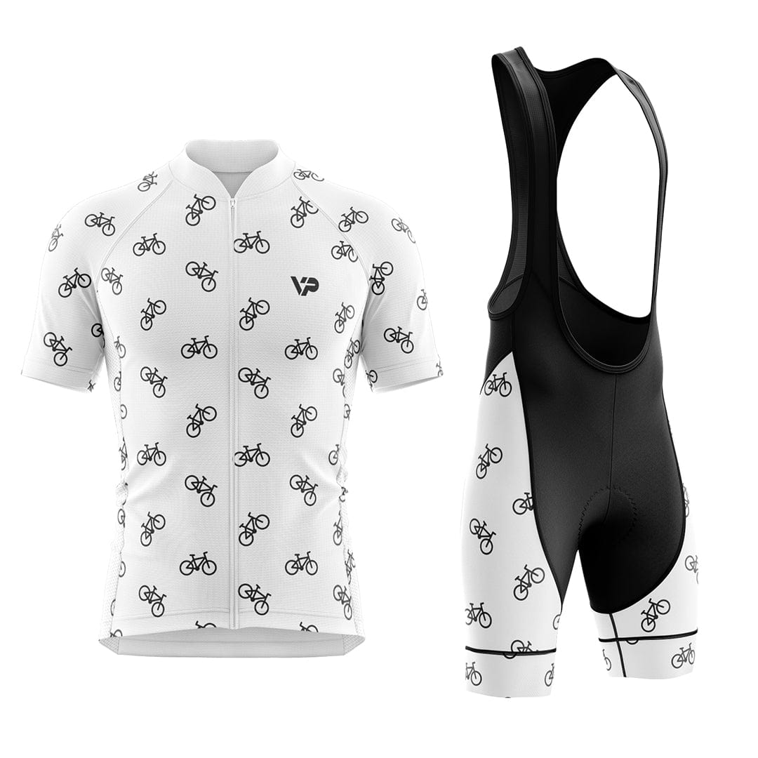 White Cycling Kit V8 - 20% Off Now – Victory Peak Cycling